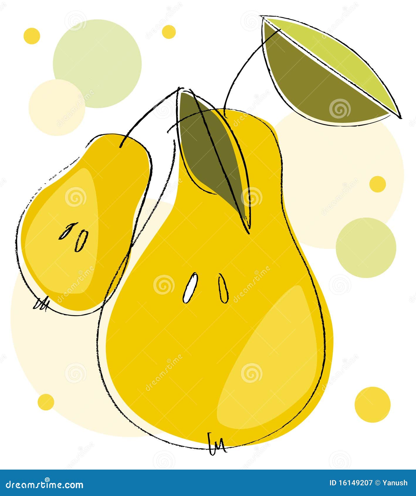 Two Red Pears Vector Illustration | CartoonDealer.com #52487540