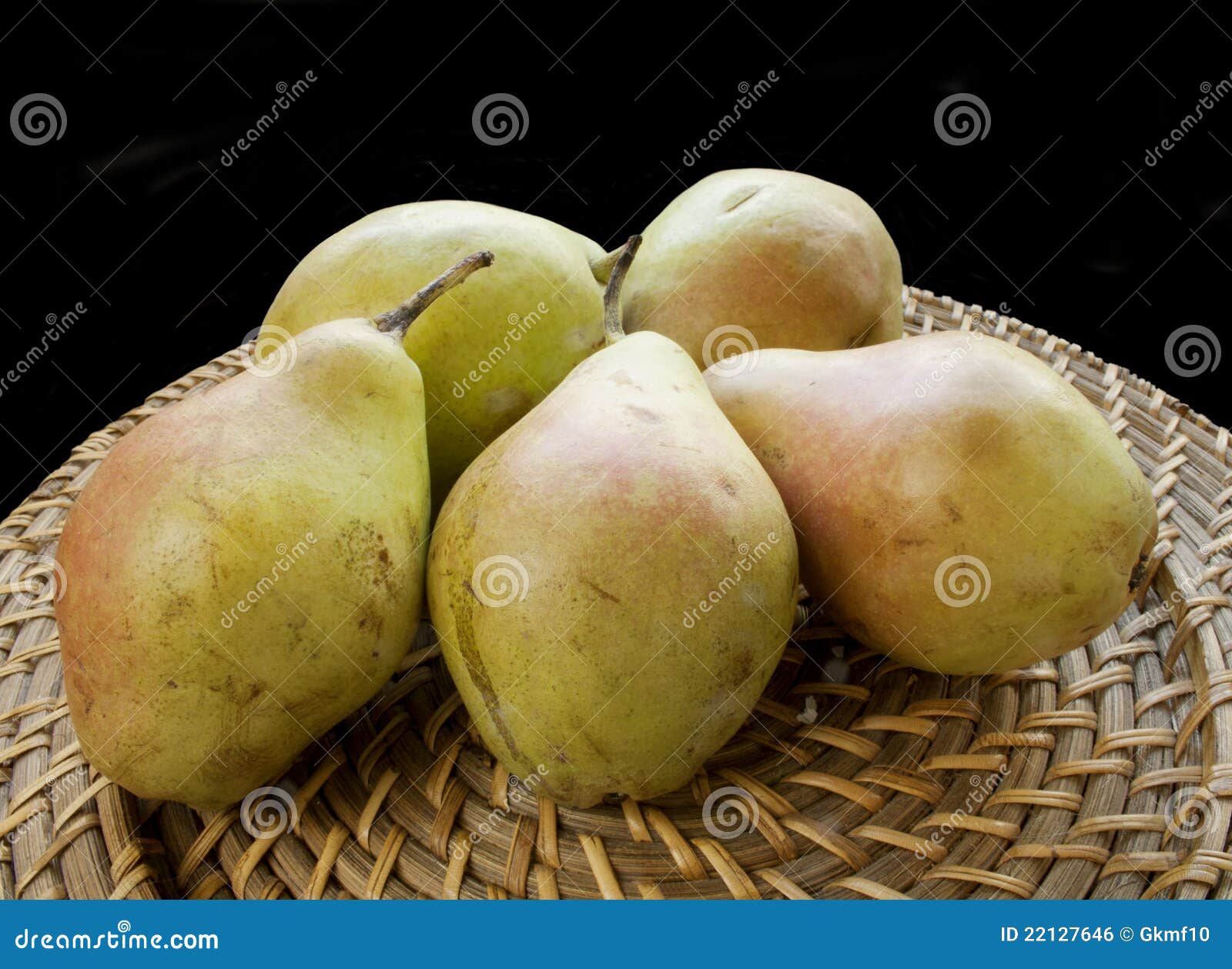 Pears on black stock photo. Image of vitamins, diet, delicious - 22127646
