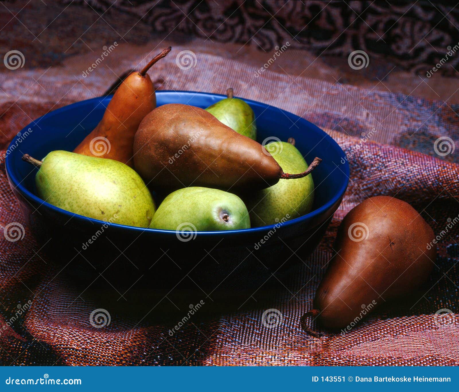 Pears in Bowl stock image. Image of goodies, chow, bite - 143551