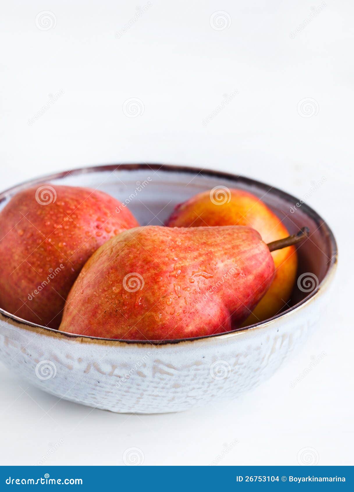 Pears in a bowl stock photo. Image of ripe, pears, bowl - 26753104