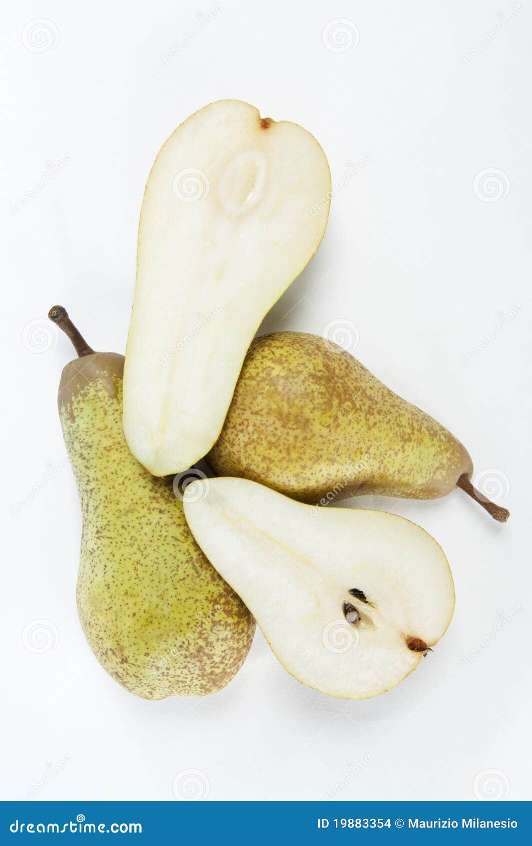 Pears cut stock photo. Image of food, fruit, white, snack - 19883354