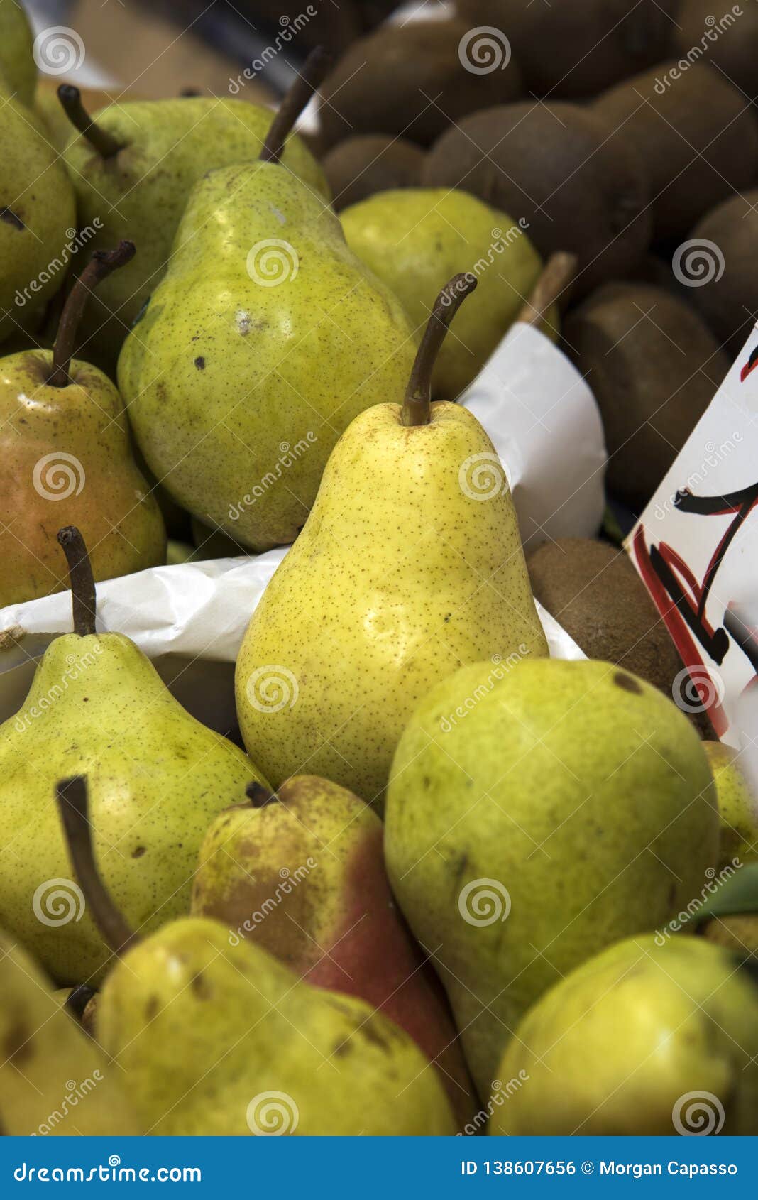 Pears at the Farmer`s Market Stock Photo - Image of food, business ...