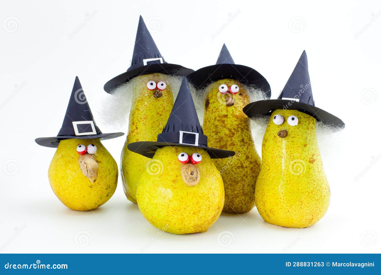 The Witch Pear - Halloween Series Stock Image - Image of season, white ...