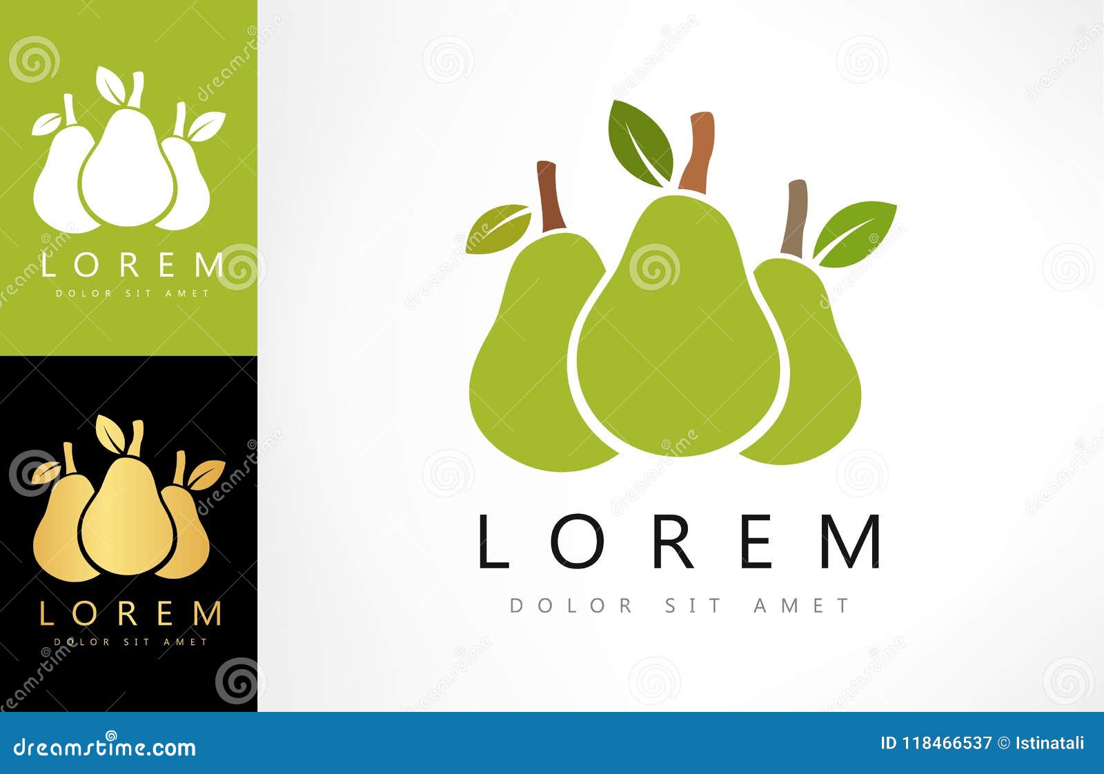 Pears logo vector stock vector. Illustration of logo - 118466537