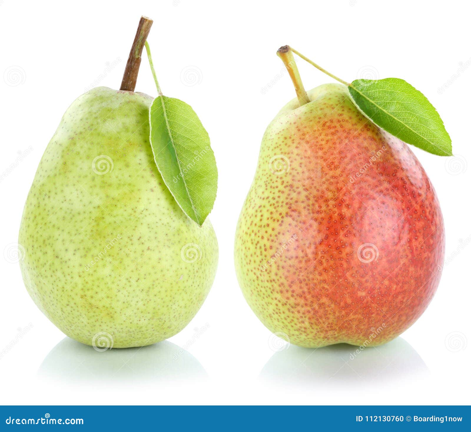 Pears Pear Fresh Fruit Isolated on White Stock Photo - Image of healthy ...