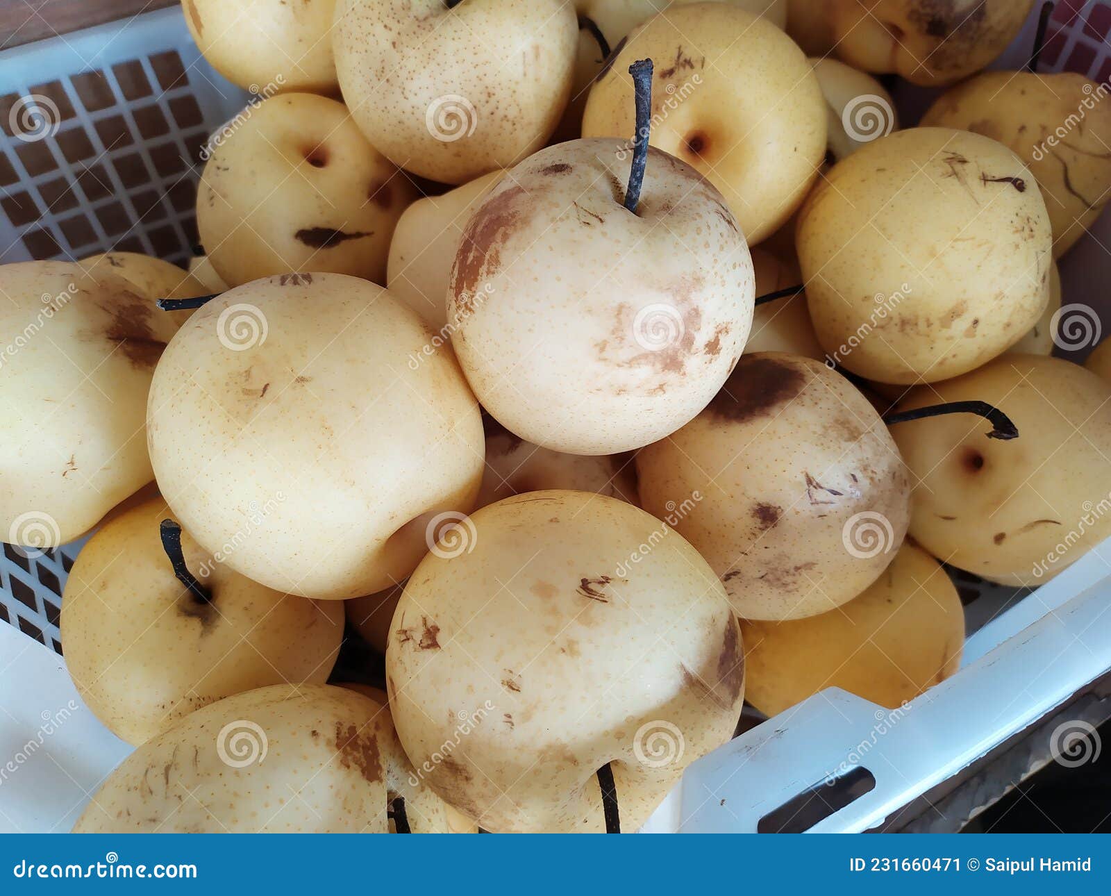 Pears Sold at the Fruit Shop by the Roadside Stock Image - Image of ...