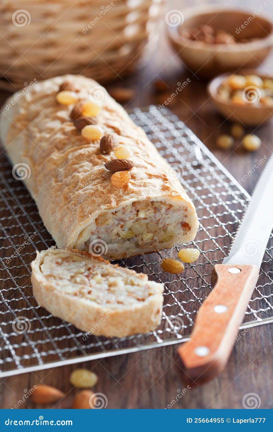 Pears strudel stock image. Image of grapes, rolled, strudel - 25664955
