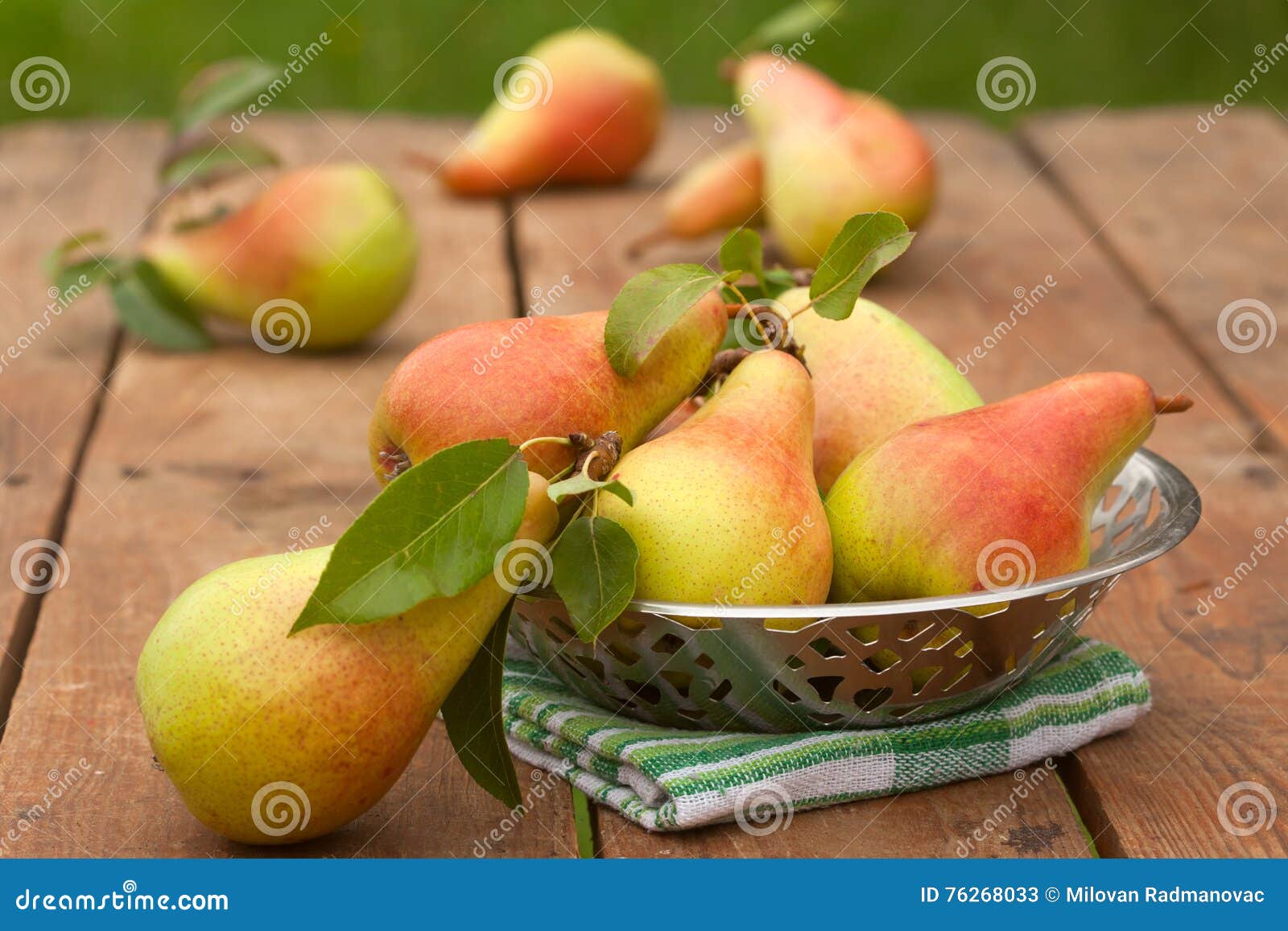 Pears on a table. stock image. Image of health, agriculture - 76268033