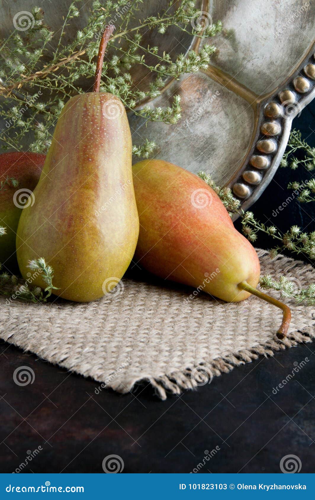Pears on black background stock image. Image of closeup - 101823103