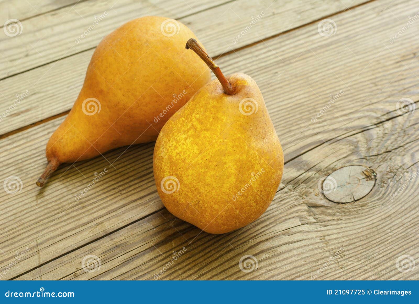 Pears on wooden table stock image. Image of pear, fresh - 21097725