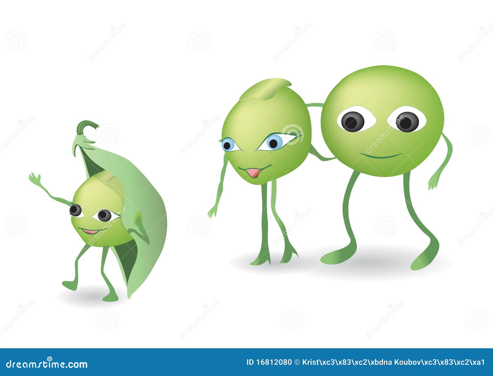 Peas family stock vector. Illustration of diet, green - 16812080