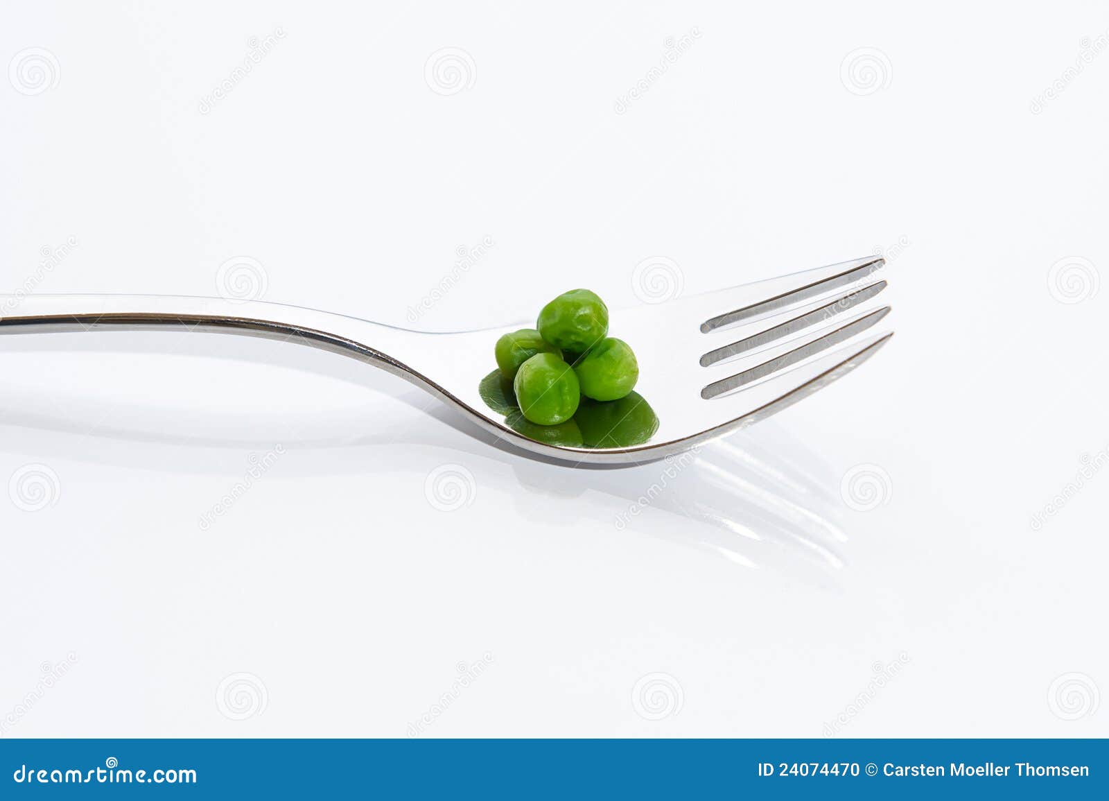 Peas on a fork stock photo. Image of healthy, growth - 24074470
