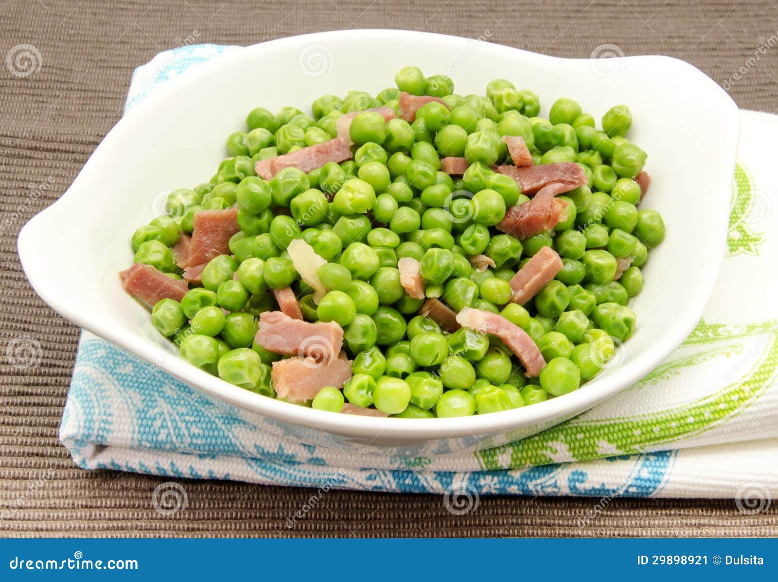 Peas with ham stock image. Image of seed, salad, crop - 29898921