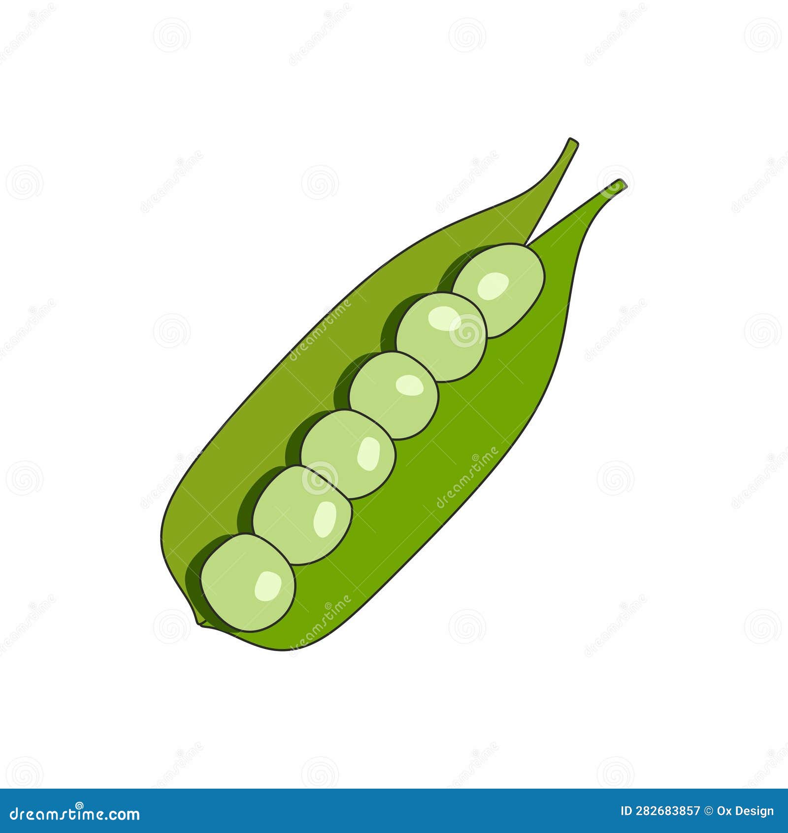 Peas Legumes Icon. Flat Illustration of Peas Legumes Vector Icon ...