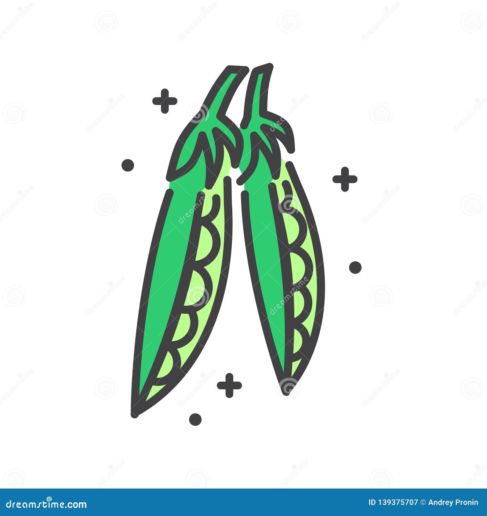 Peas Line Icon on White Background for Graphic and Web Design, Modern ... Peas Line Icon on White Background for Graphic and Web Design, Modern ...