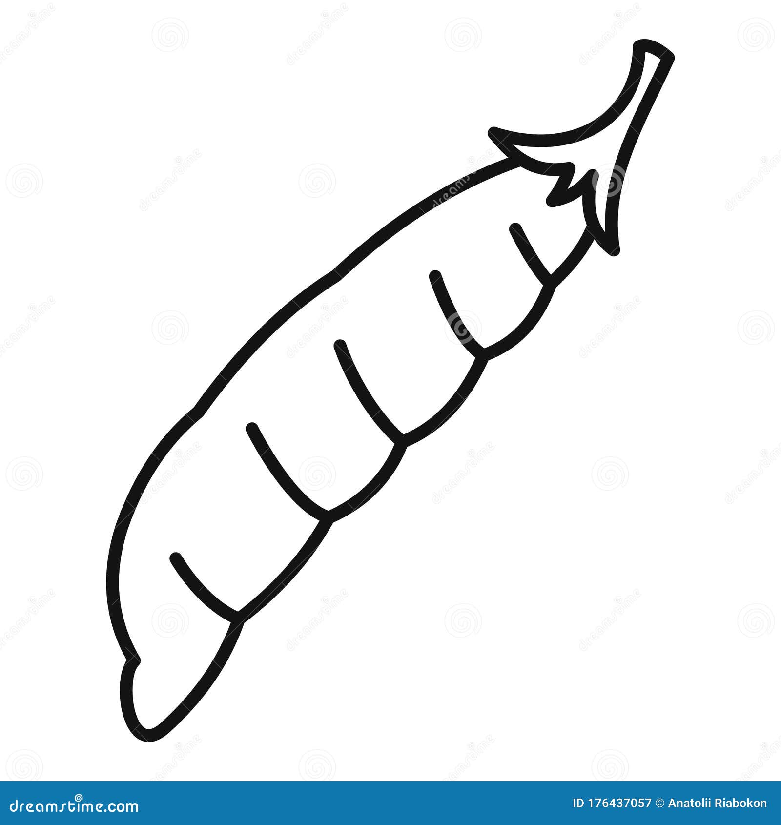 Peas Plant Icon, Outline Style Stock Vector - Illustration of fruit ...