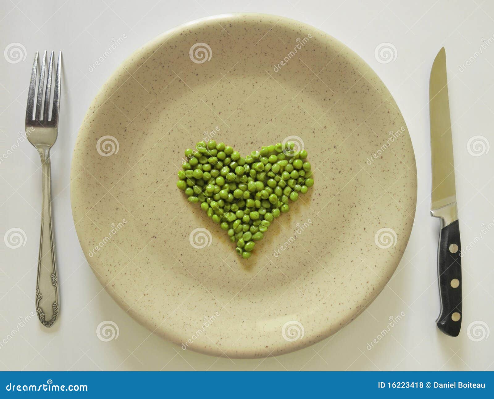 Peas on plate stock photo. Image of lunch, health, love - 16223418