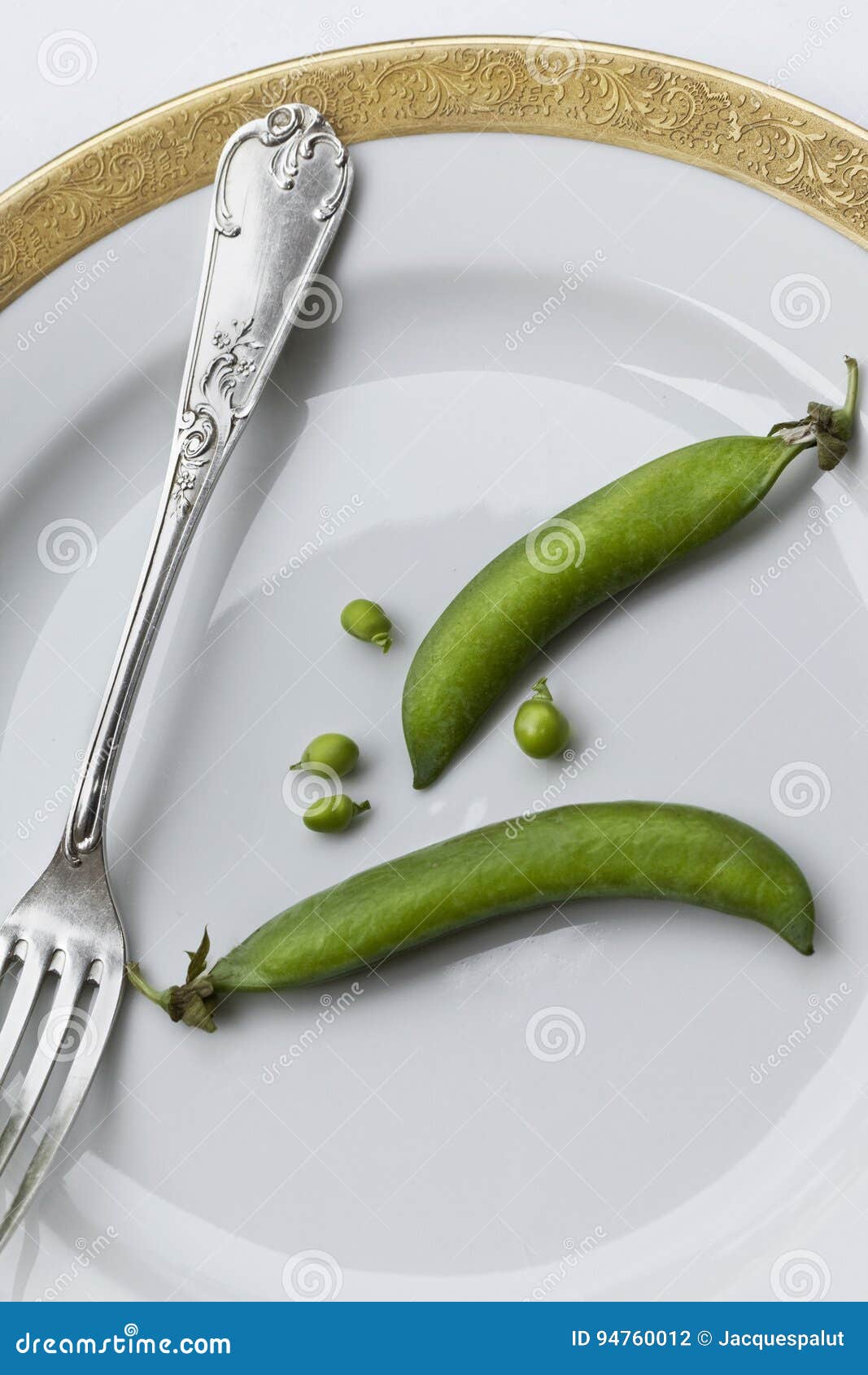 Peas on a plate stock photo. Image of gastronomy, luxurious - 94760012