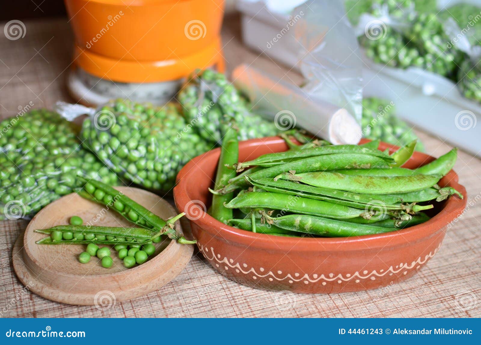 Peas storage stock image. Image of freshness, frosted - 44461243