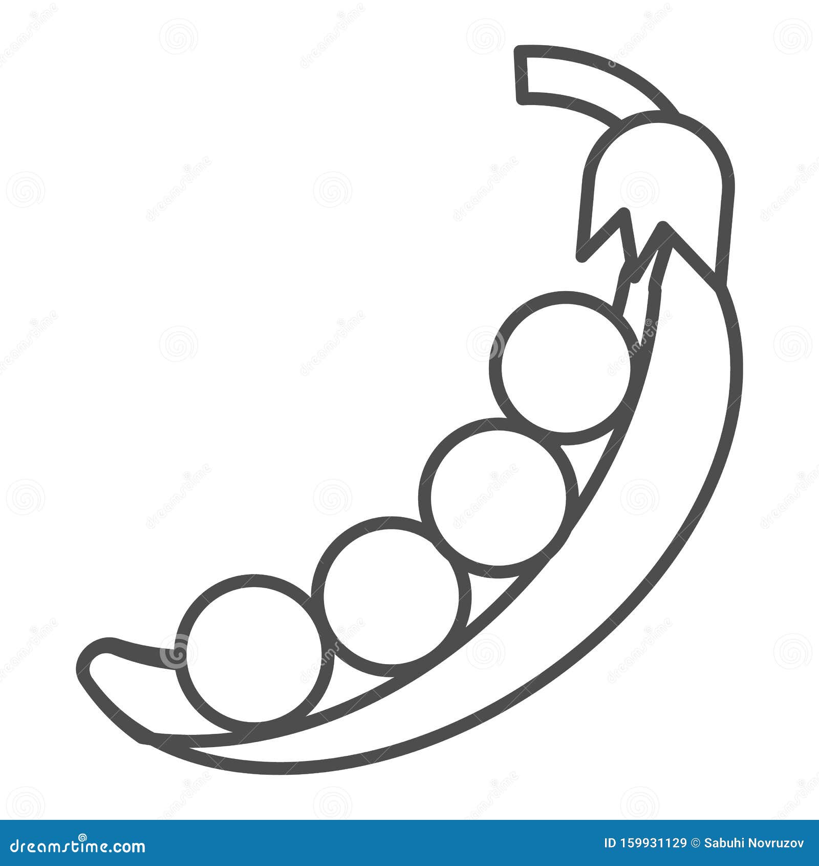Bean Outline Icon Vector For Graphic Design, Logo, Web Site, Social ...