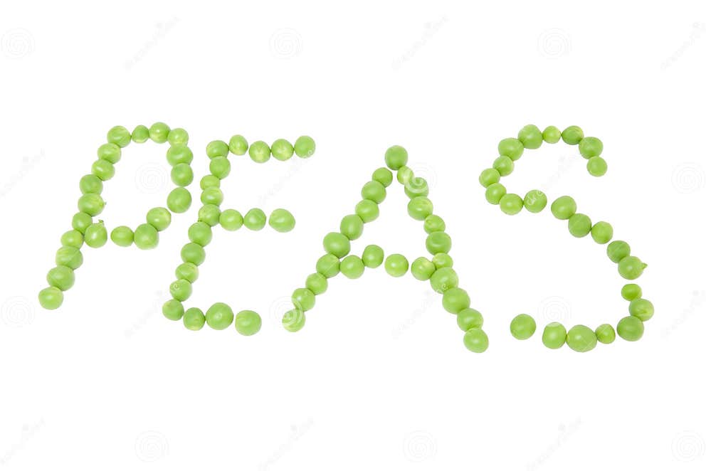Peas Word stock photo. Image of characters, design, vegetable - 2692596