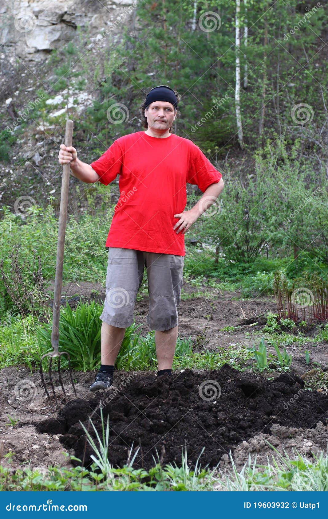Peasant stock photo. Image of soil, cultivate, grow, loosen - 19603932