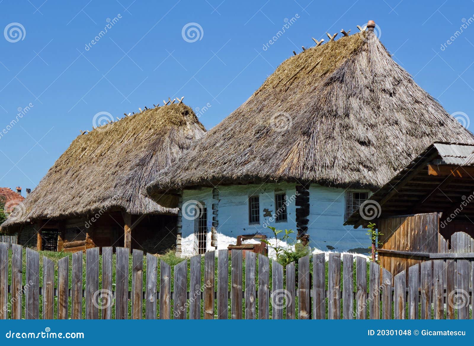 Peasant houses stock photo. Image of entrance, accommodation - 20301048