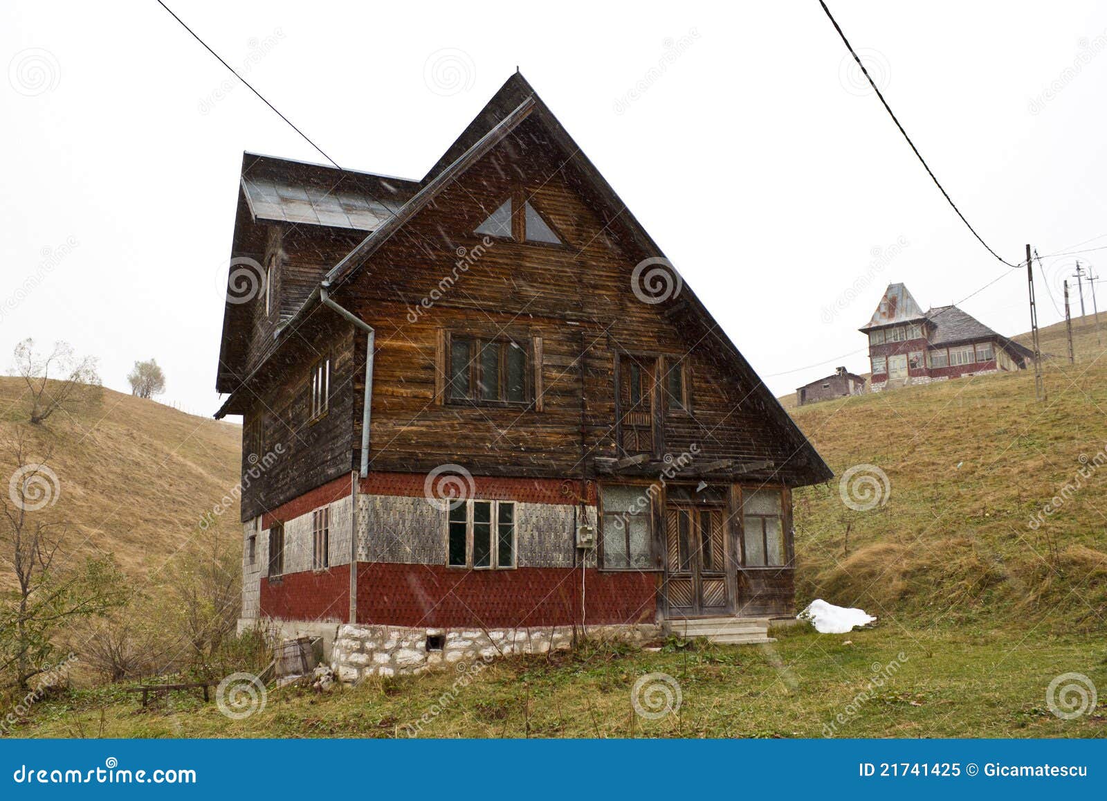 Peasant houses stock image. Image of rural, sirnea, road - 21741425