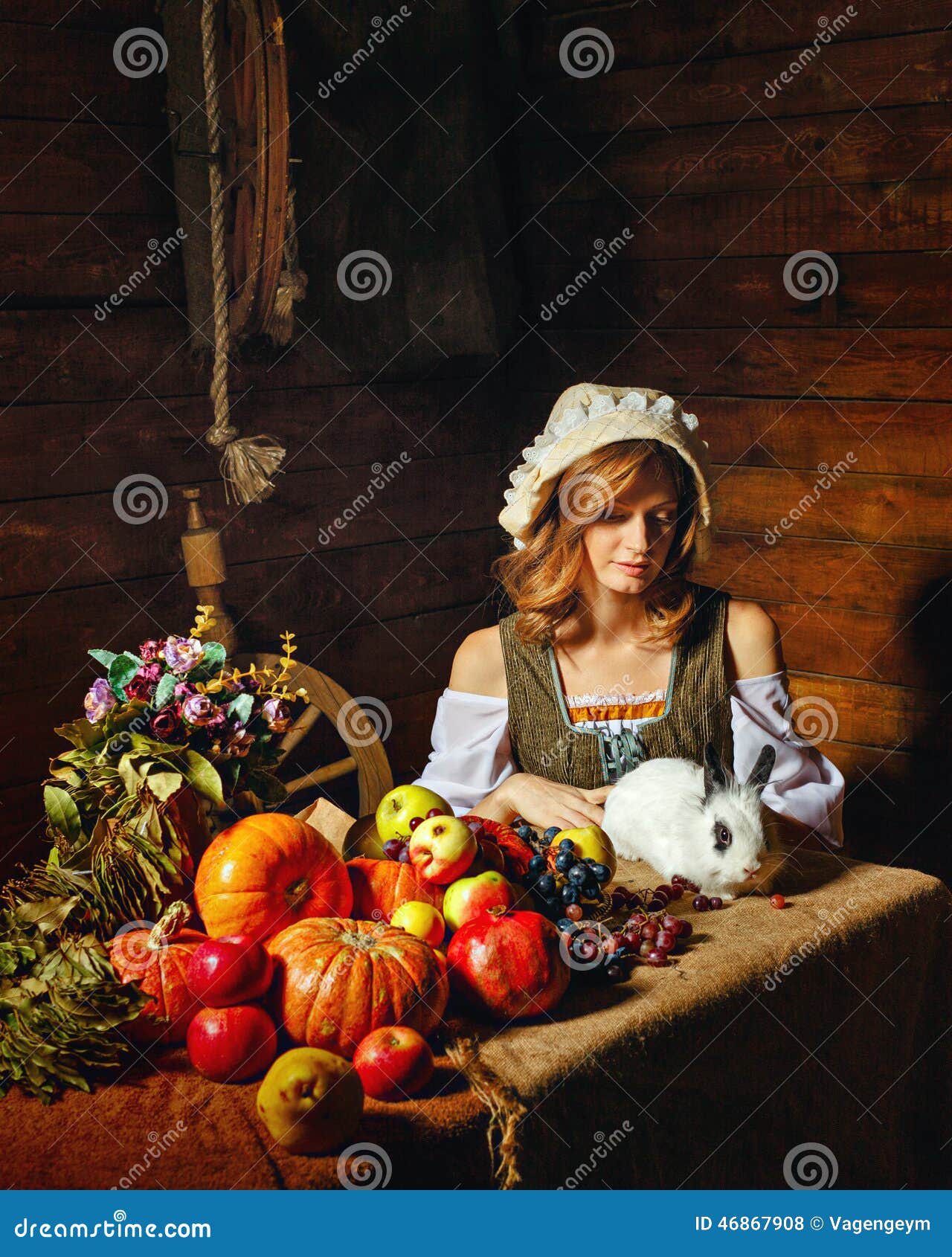 The Peasant Woman Brought Dinner To Her Husband On The Field Royalty ...