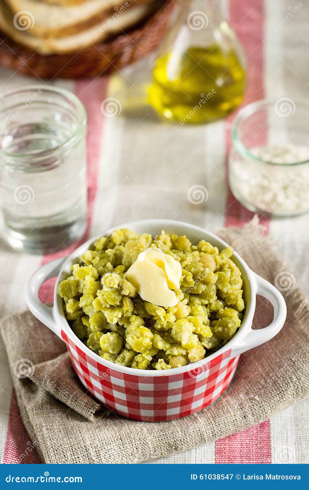 Pease Porridge with Split Yellow Peas Stock Image - Image of legume ...