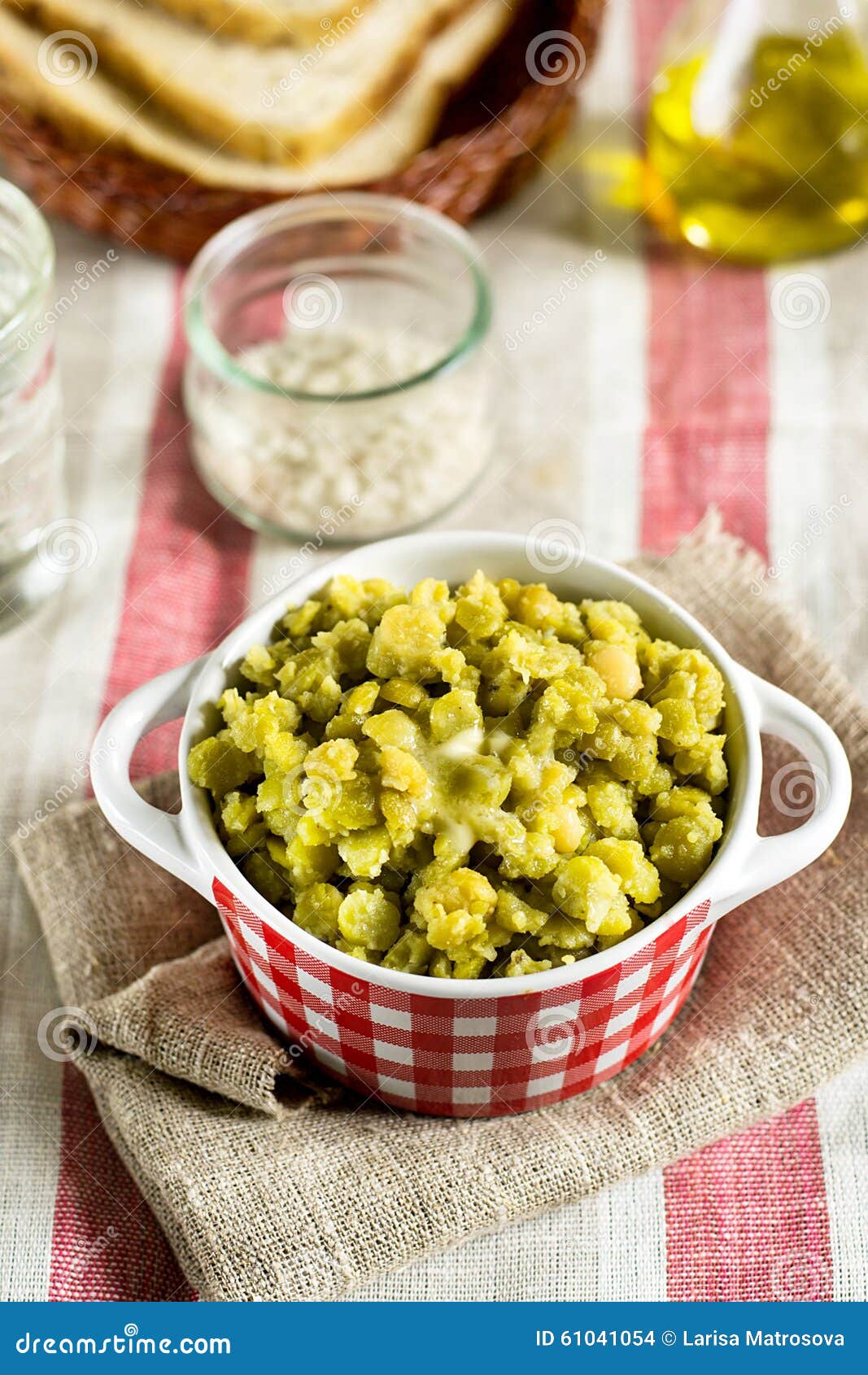 Pease Porridge with Split Yellow Peas Stock Photo - Image of food ...