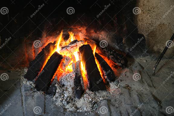 Peat fire stock image. Image of smoke, fume, warmth, flame - 5663723