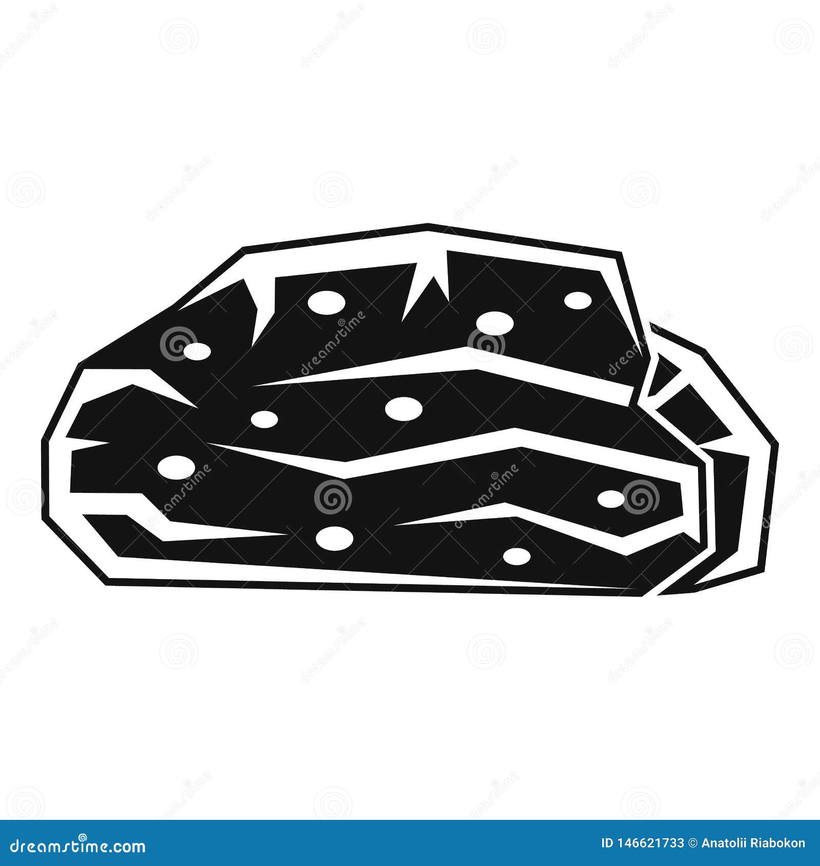 Peat Icon - Natural Organic Soil Fertilizer Vector Illustration ...