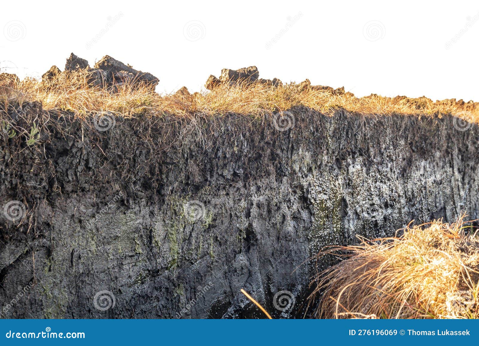 Peat Turf Cutting in County Donegal - Ireland Stock Image - Image of ...