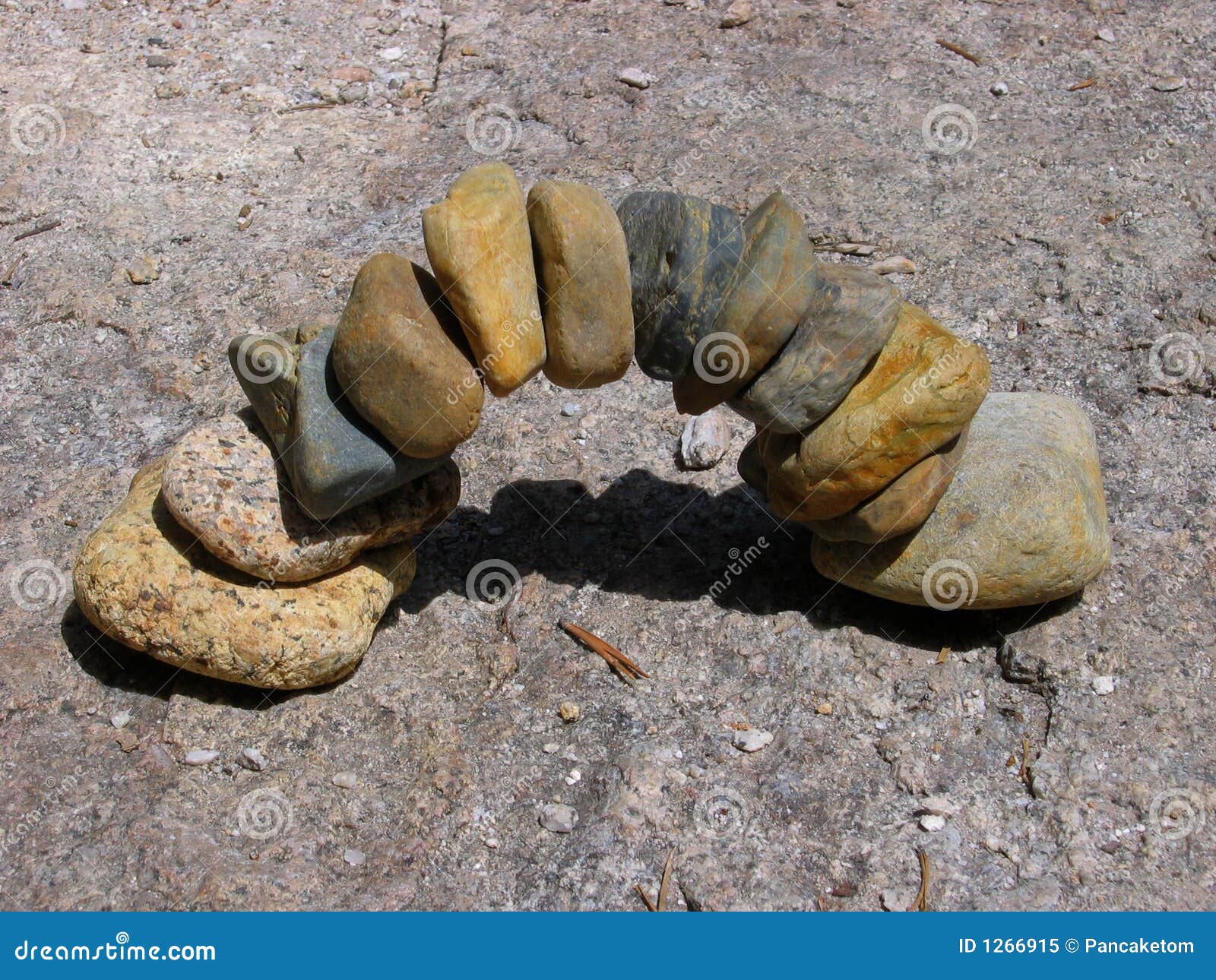 Pebble Arch stock image. Image of stones, bridge, pebbles - 1266915