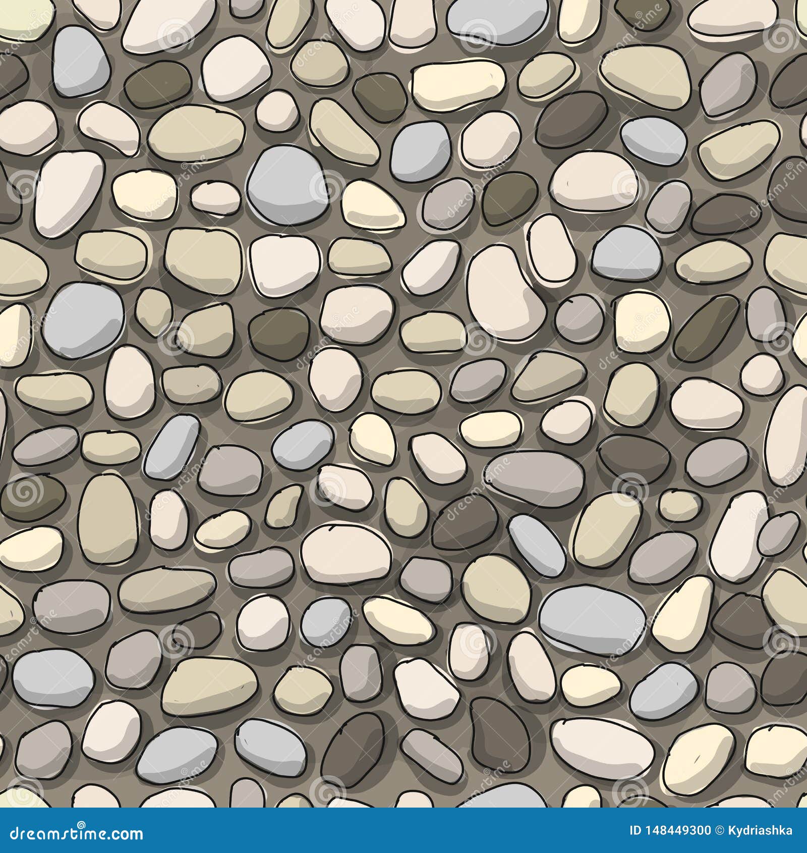 Pebble Background, Seamless Pattern for Your Design Stock Vector ...