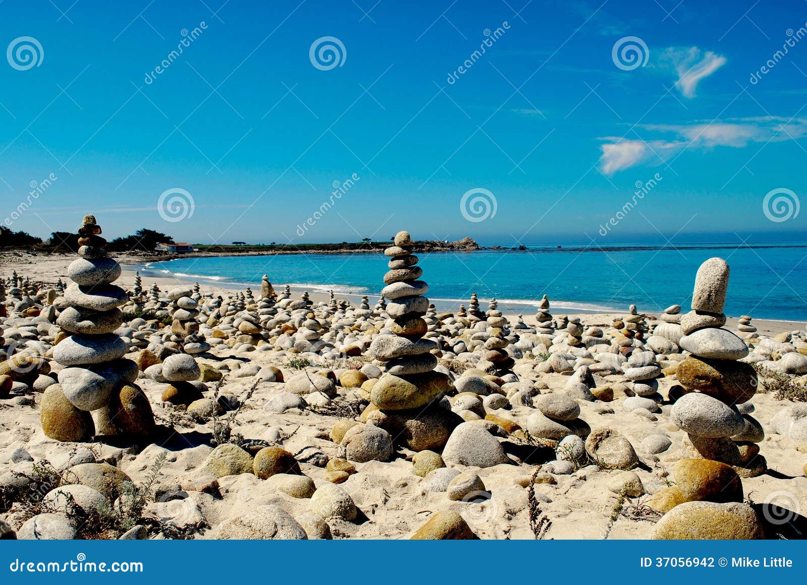 Pebble Beach stock photo. Image of beach, california - 37056942