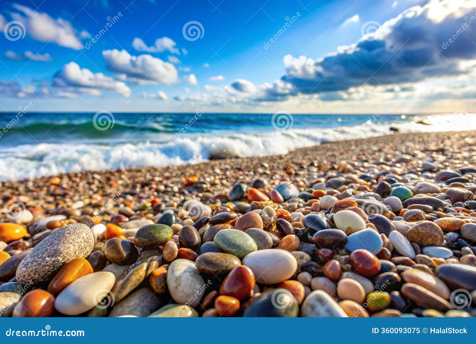 Pebble Beach Background stock illustration. Illustration of pebble ...
