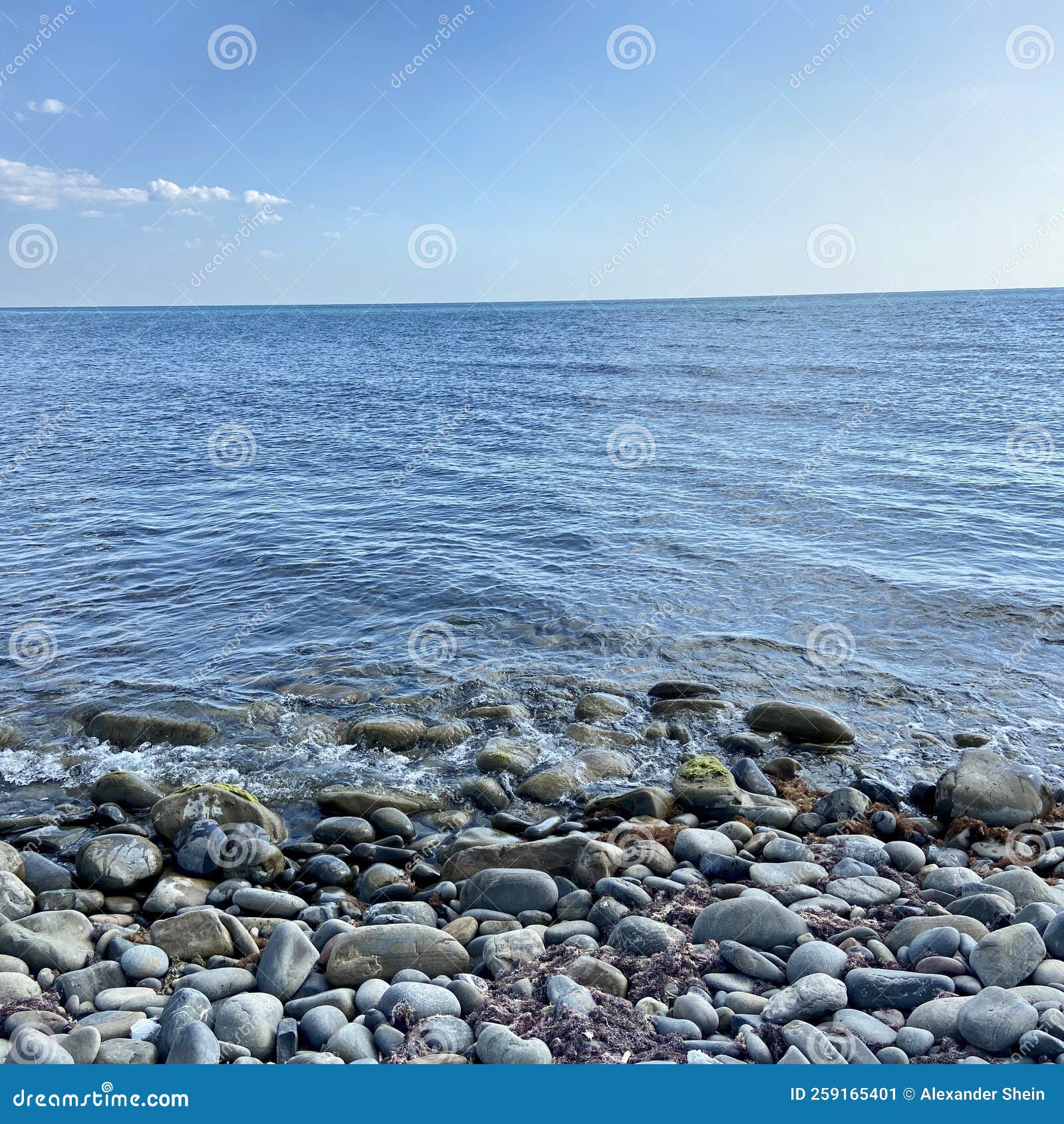 Pebble Beach on the Black Sea Coast Stock Image - Image of coast ...