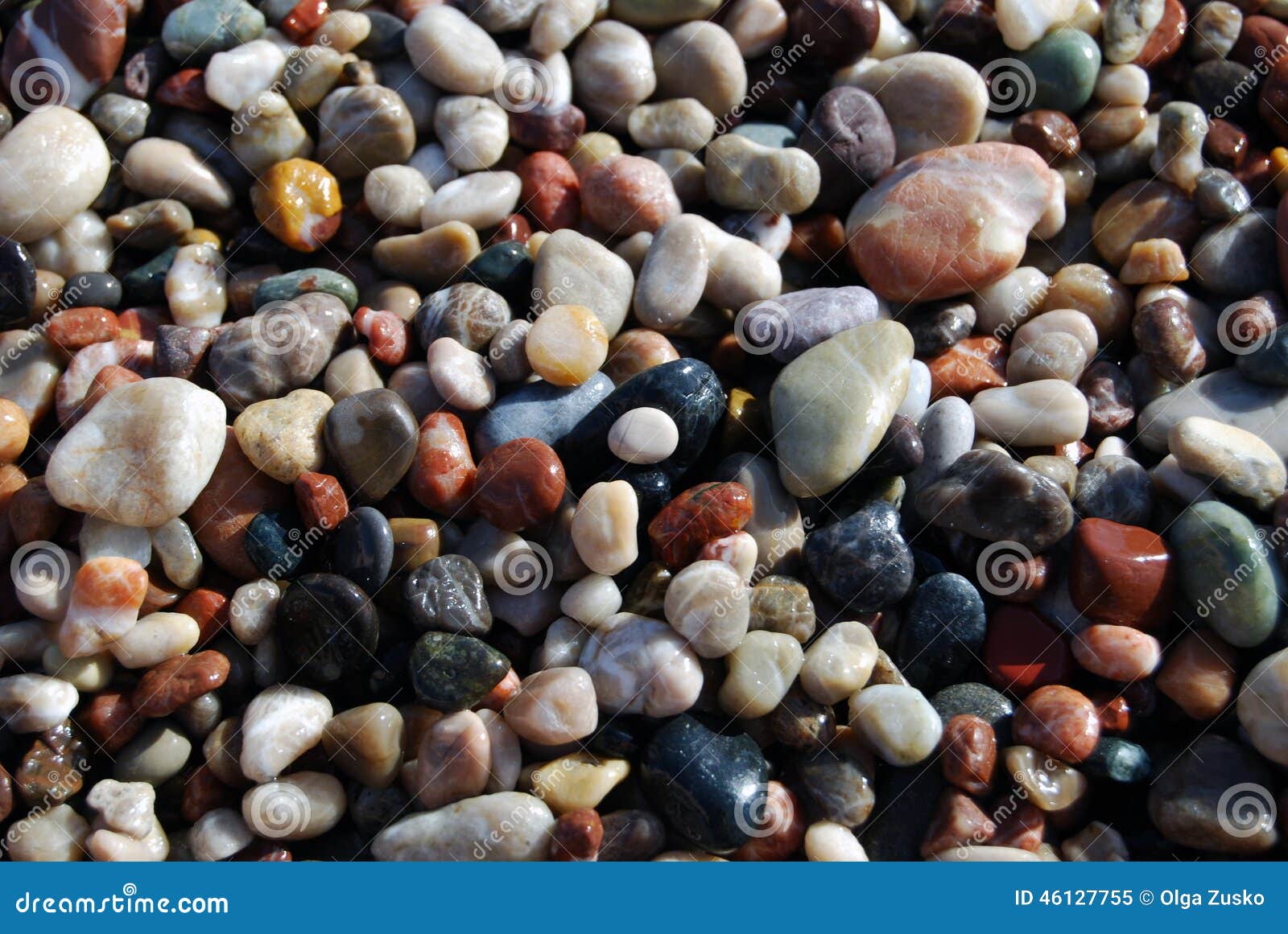 Pebble Beach stock image. Image of background, colorful - 46127755