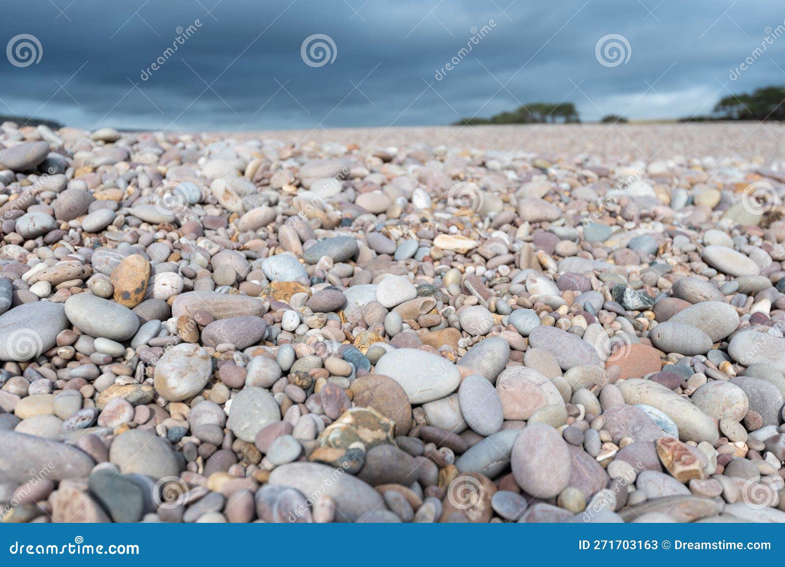 Pebble beach stock image. Image of scenery, tourism - 271703163