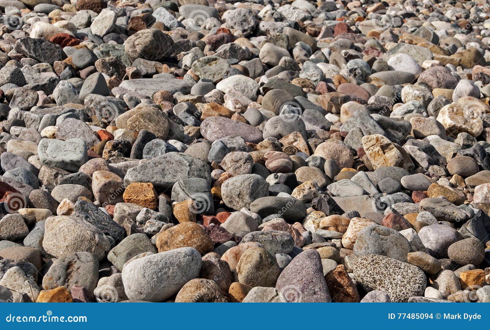 Pebble Beach stock photo. Image of british, warm, sunny - 77485094