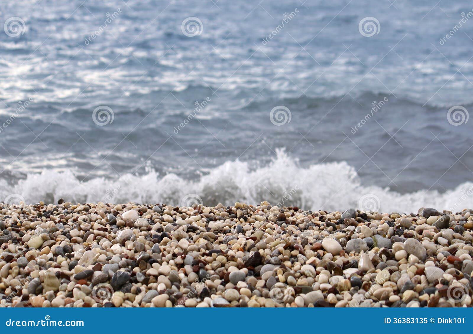 The Coastal Shingle Of The Seabed In Clear Water Royalty-Free Stock ...