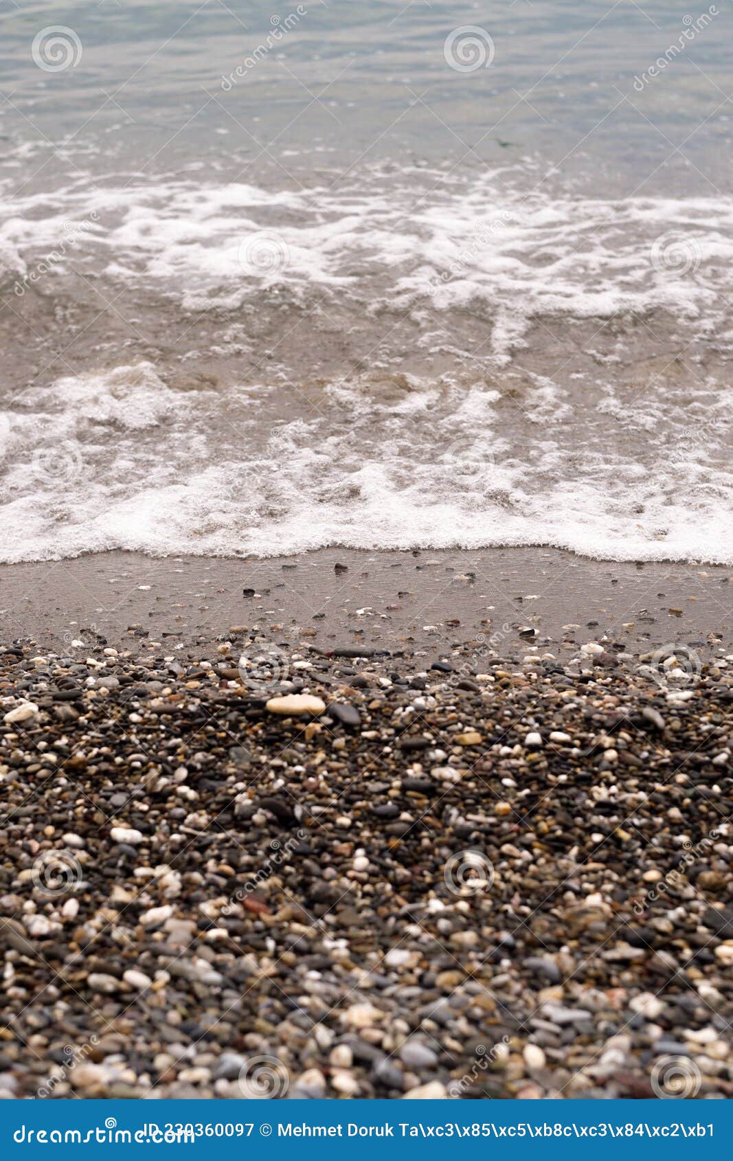 Pebble Beach Stone Coastline Close Up View Stock Image - Image of ...
