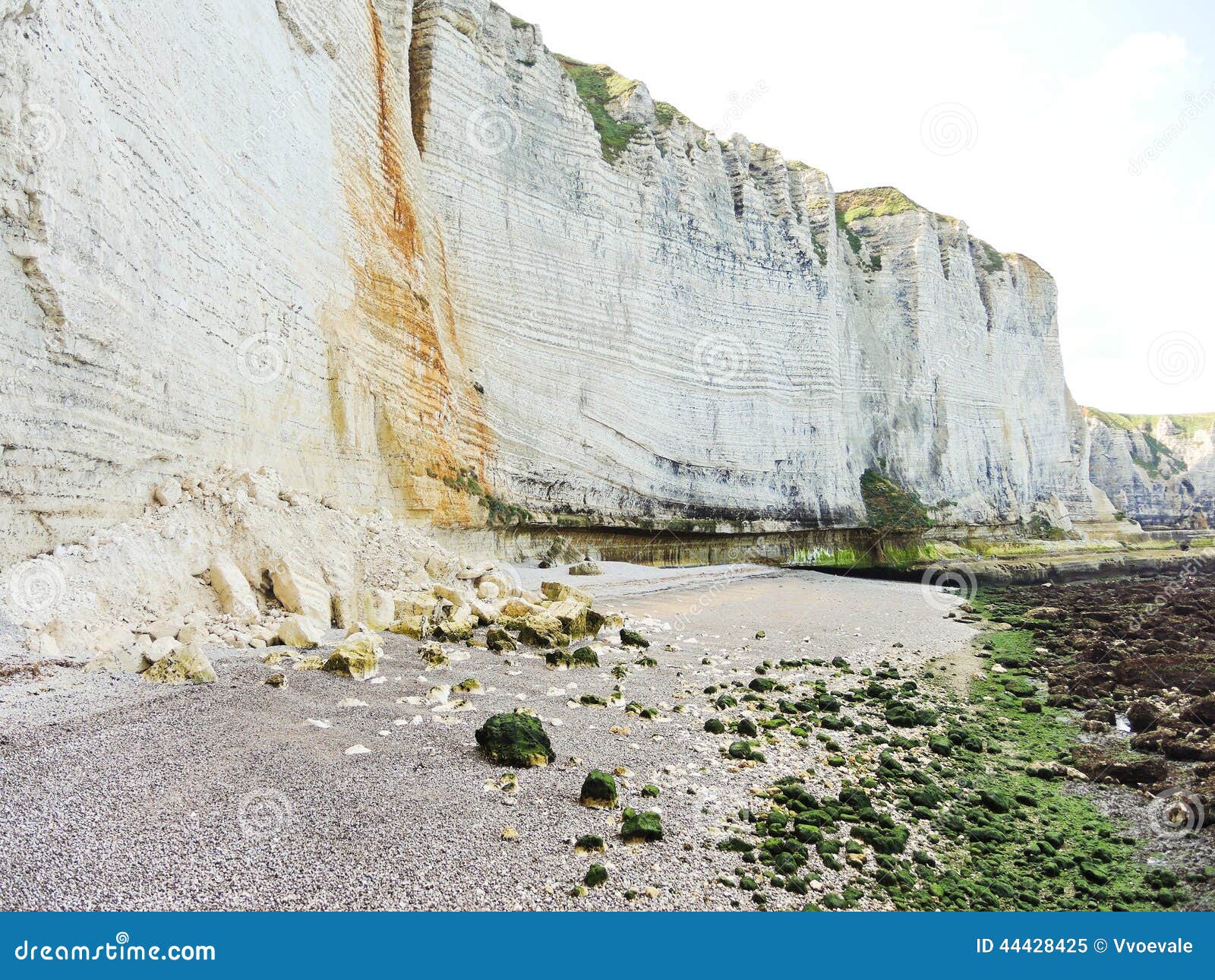 Pebble Beach Und Klippe Auf Englischem Kanal Stockbild - Bild von ...