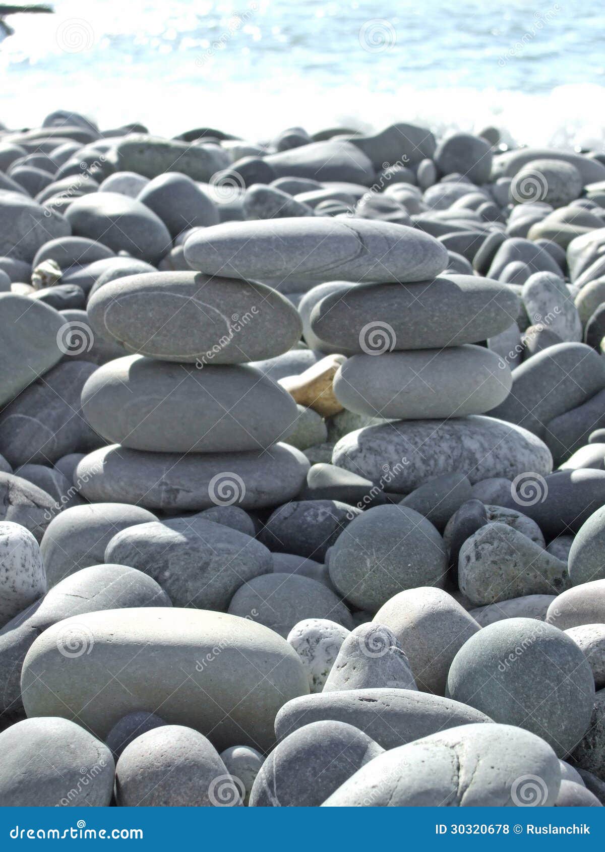 Pebble bridge stock photo. Image of relax, calm, heap - 30320678