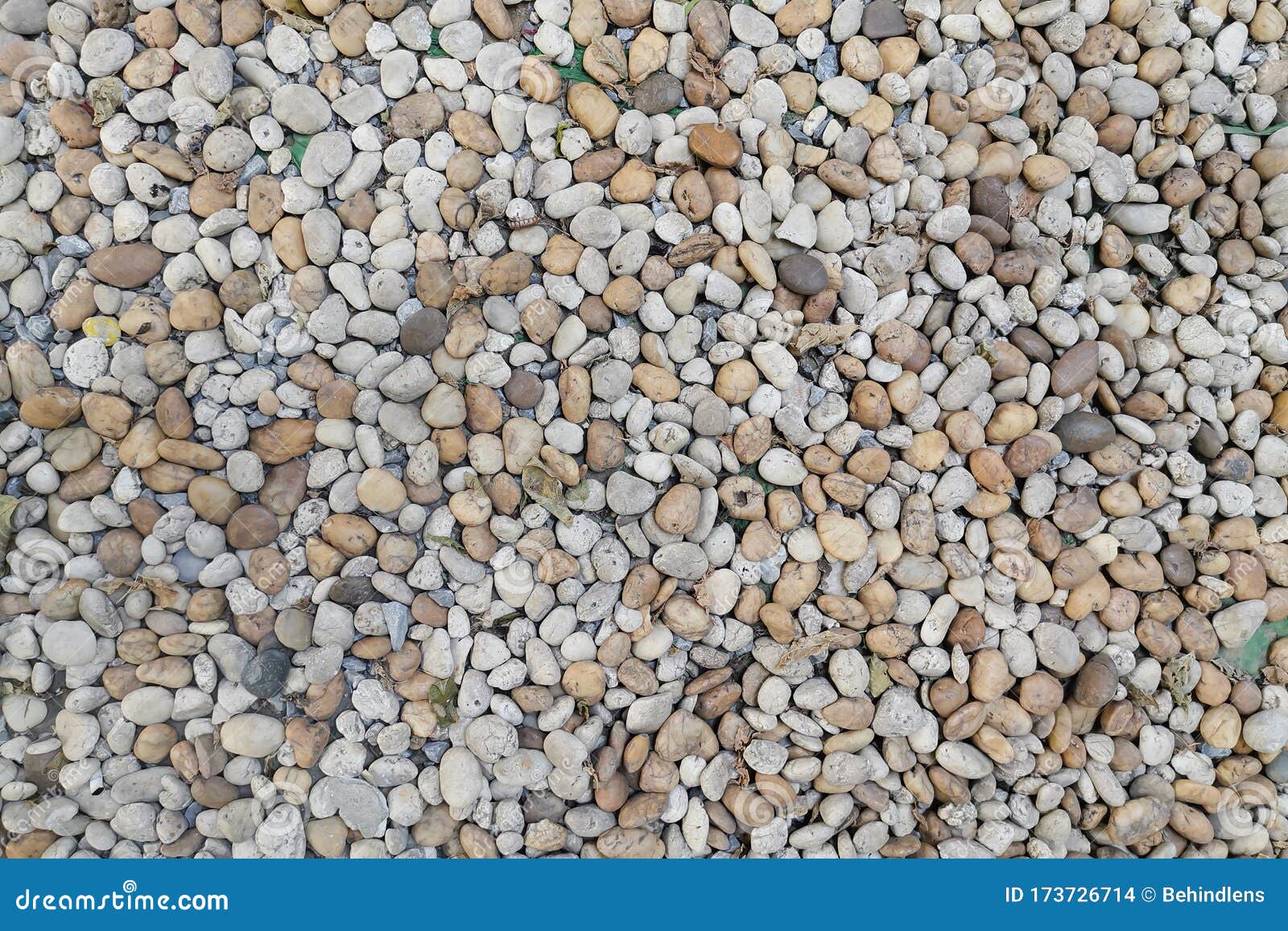 Pebble Circle Marble Rocks Pavement Texture Background Stock Photo ...