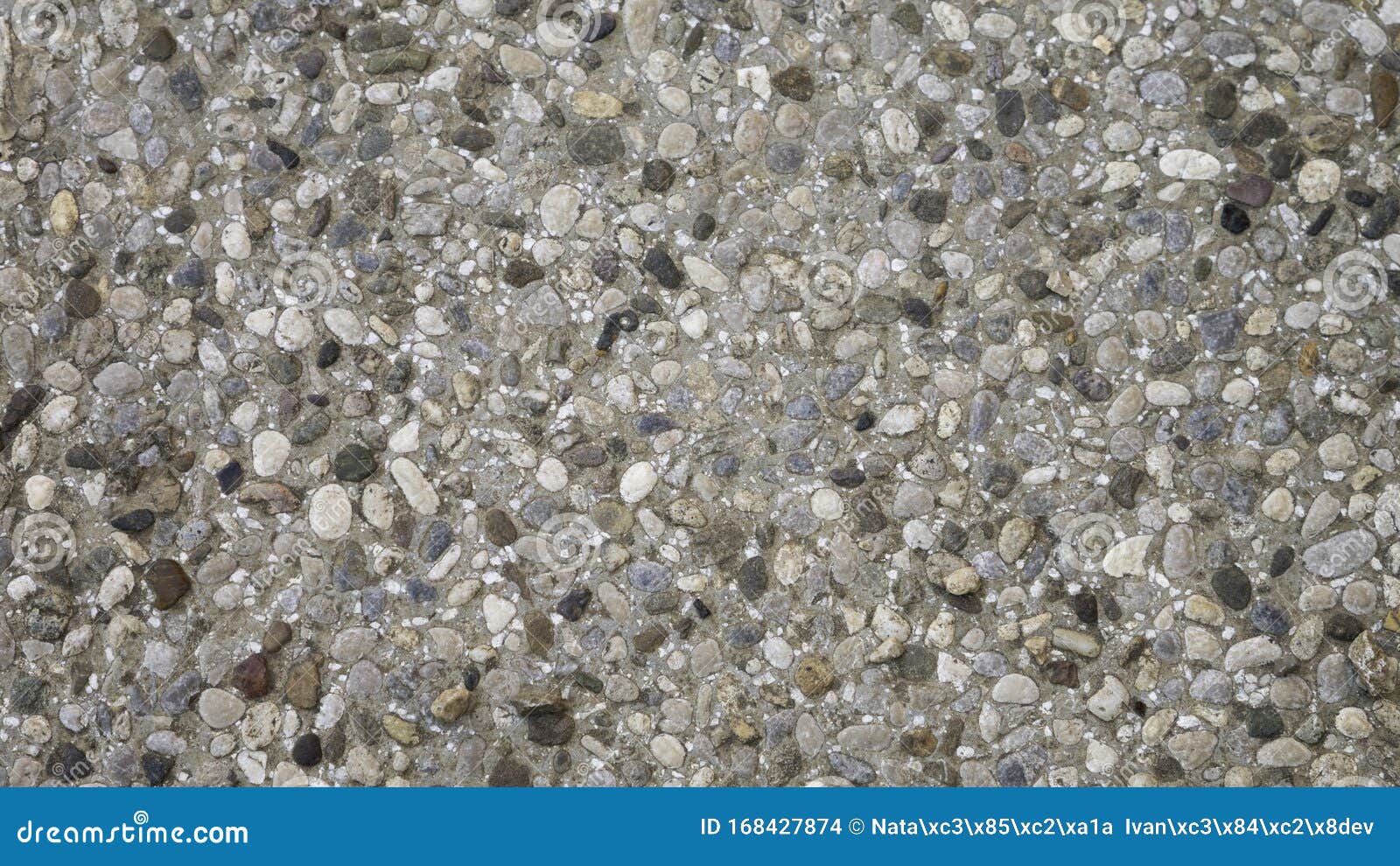 Pebble And Concrete Paving Seamless Tileable Texture Royalty-Free Stock ...