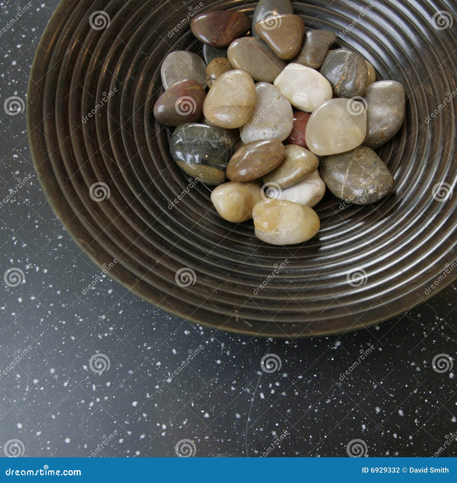 Pebble display stock photo. Image of pebbles, bowl, ornament - 6929332