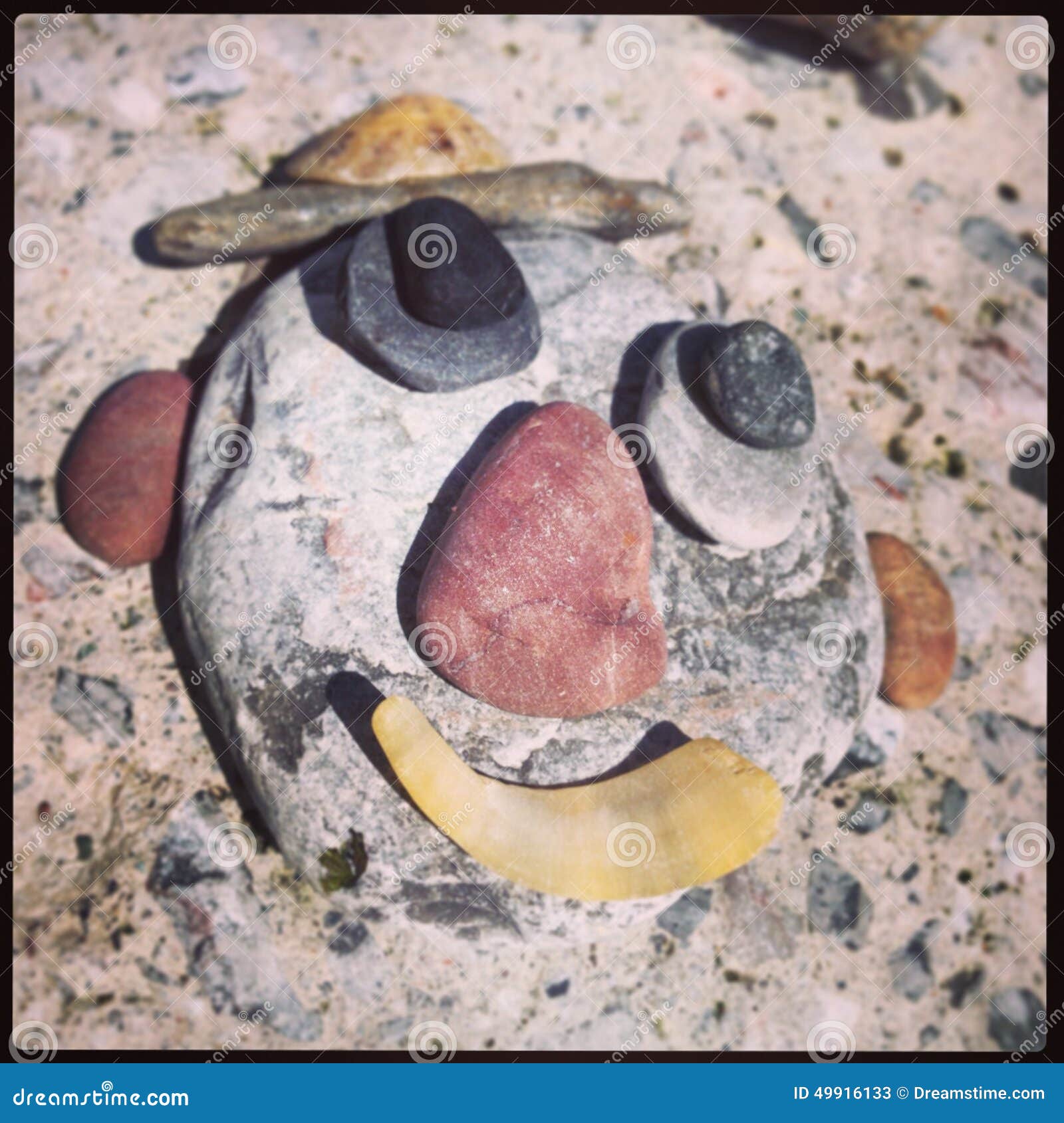 Pebble face beach man stock image. Image of pebbles, face - 49916133